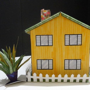Iowa House Paper House Pattern and Instructions Digital Download - Etsy