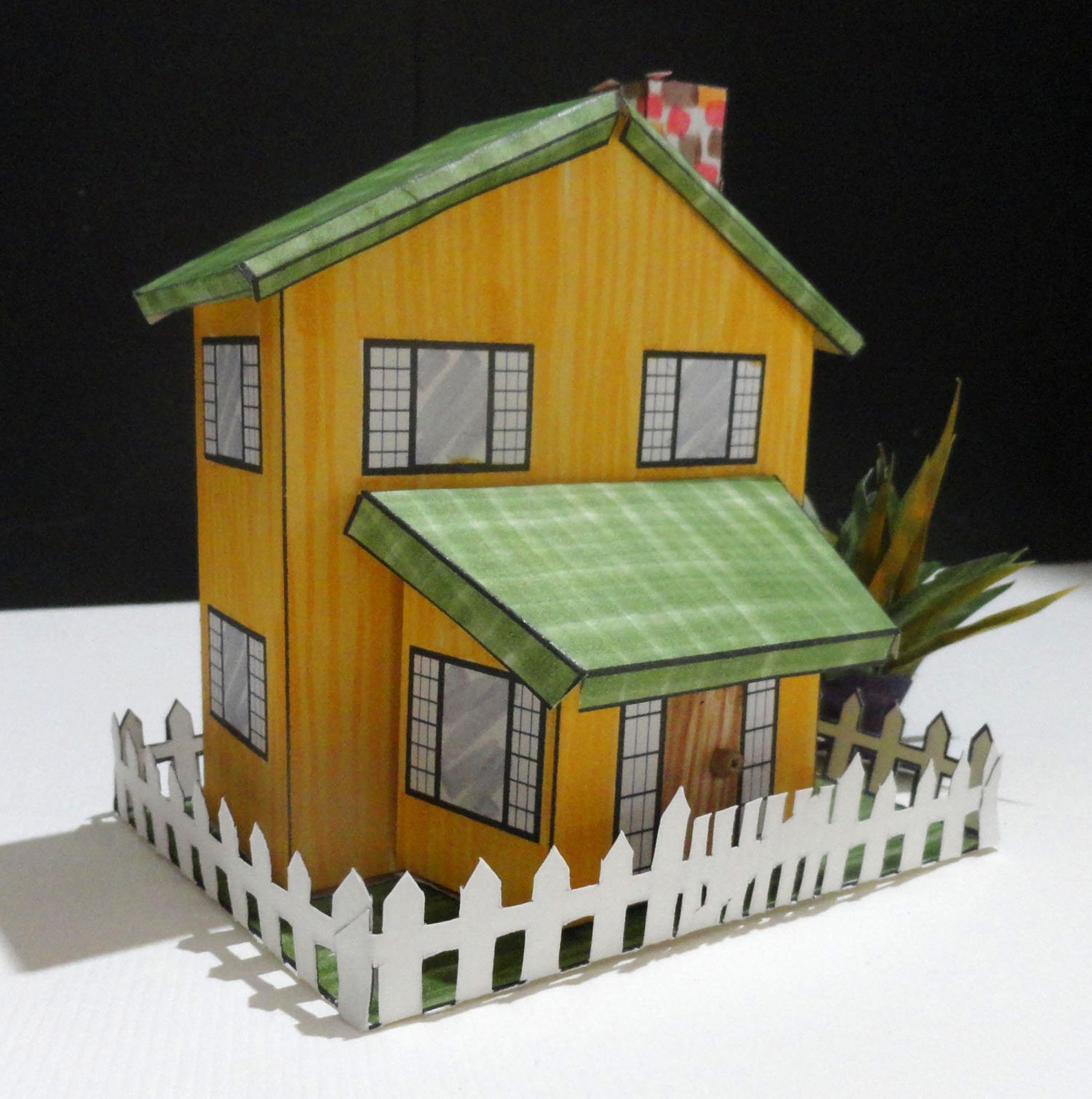 Iowa House Paper House Pattern and Instructions Digital Download - Etsy