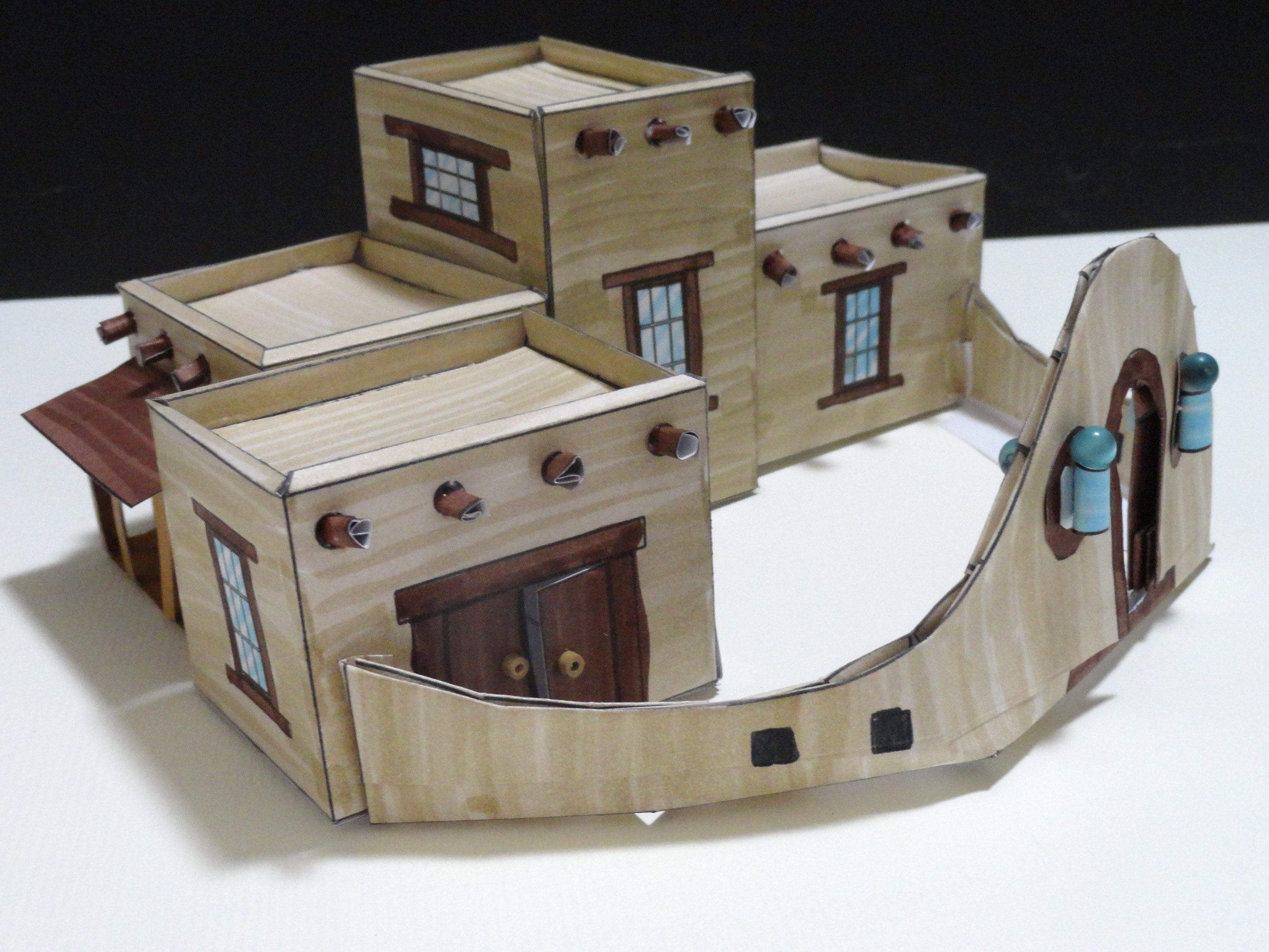 Utah Adobe House Paper House Pattern and Instructions Digital Download ...