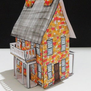 Missouri Farmhouse Paper House Pattern and Instructions Digital ...