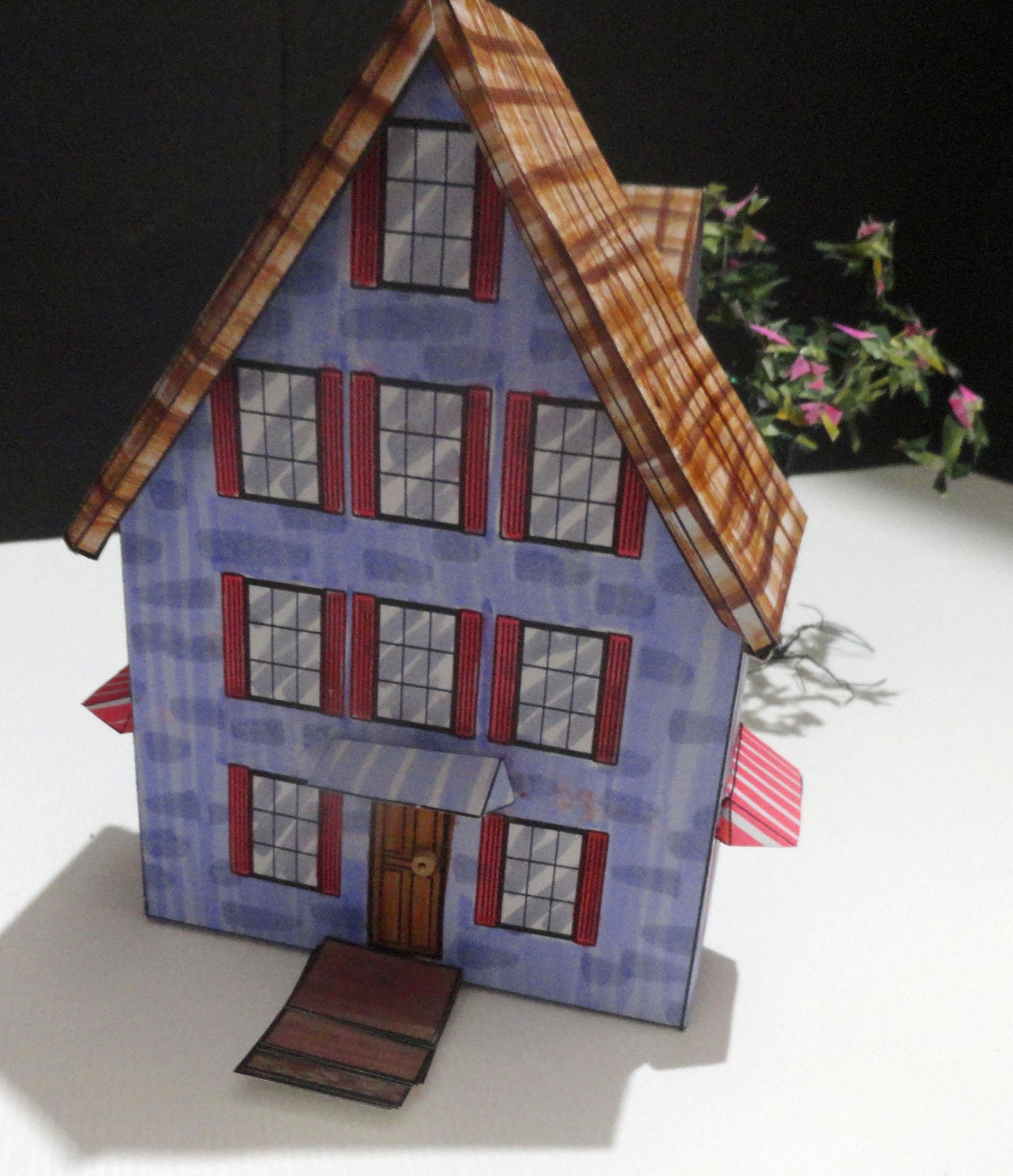 Massachusetts House Paper House Pattern and Instructions Digital ...