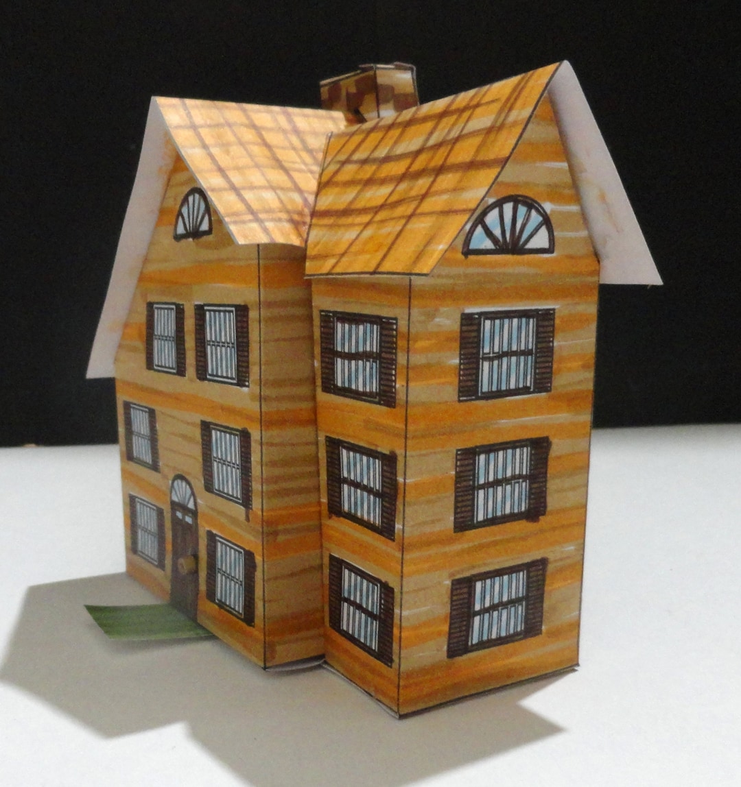 Idaho Farmhouse Paper House Pattern and Instructions Digital Download ...