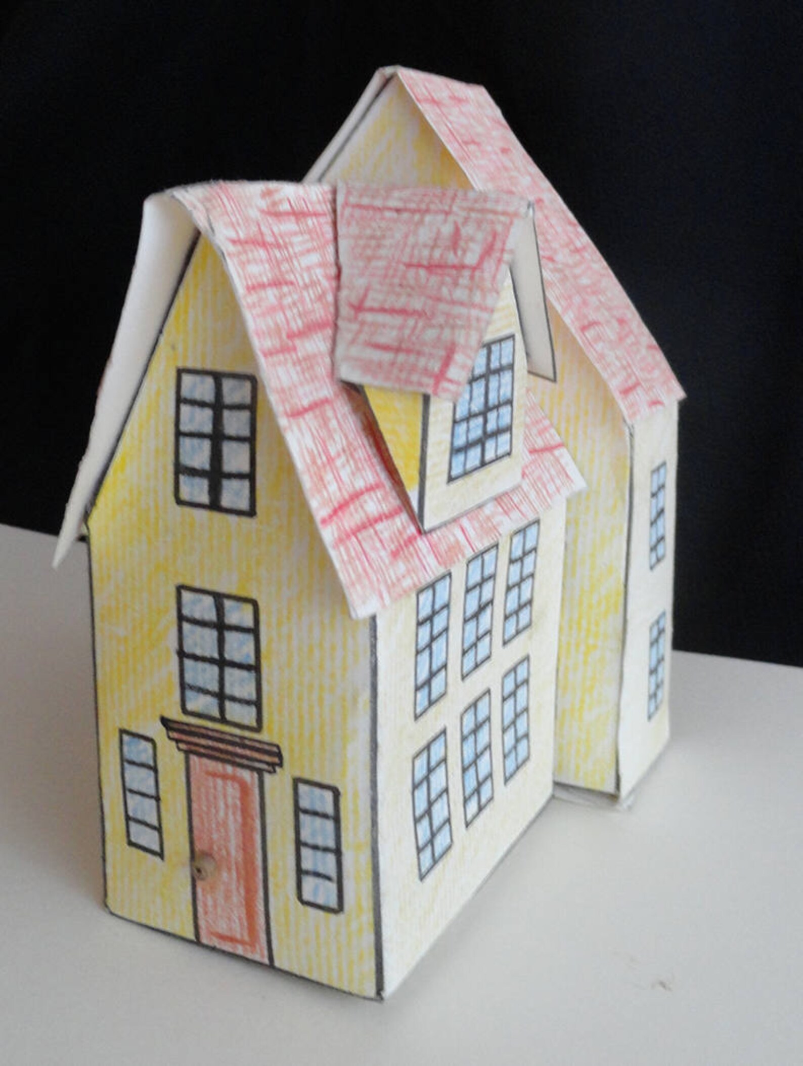 Massachusetts House Paper House Pattern and Instructions Digital ...