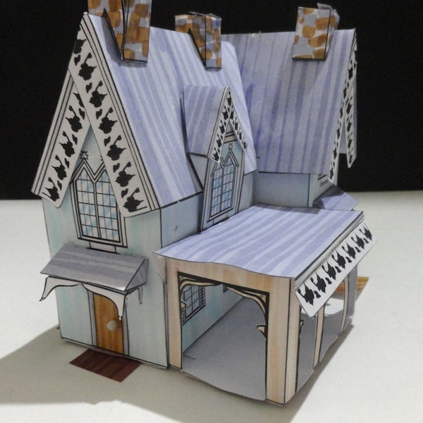 Cardboard House Pattern - Etsy