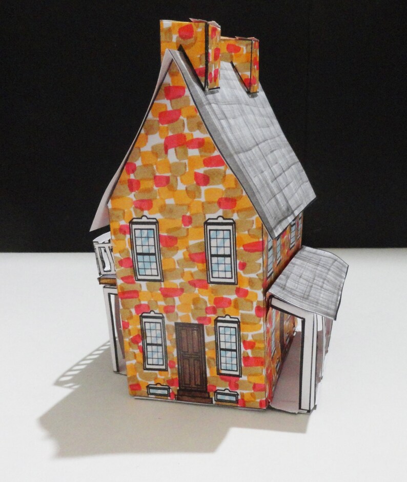 Missouri Farmhouse Paper House Pattern and Instructions Digital ...