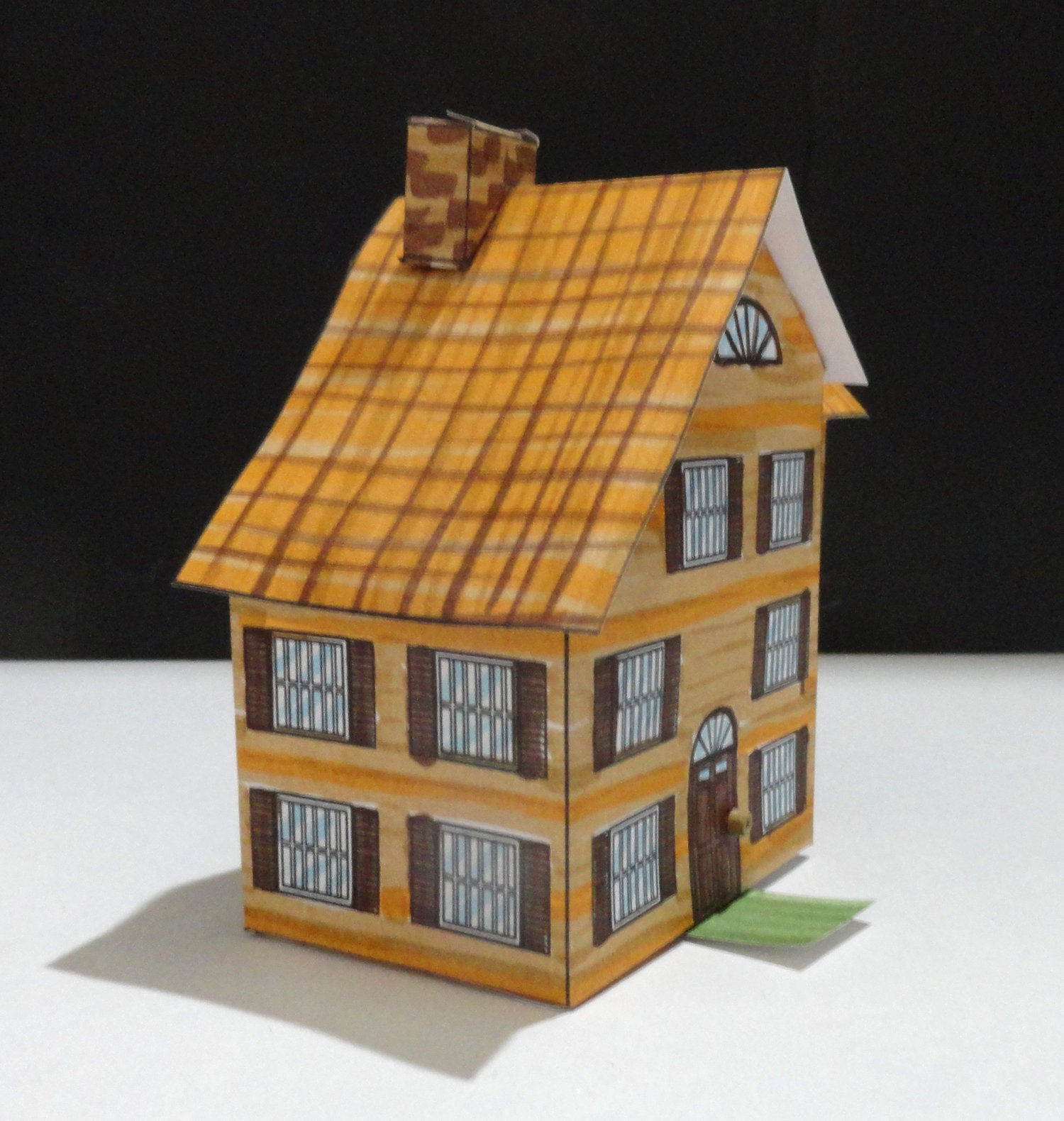 Idaho Farmhouse Paper House Pattern and Instructions Digital Download ...