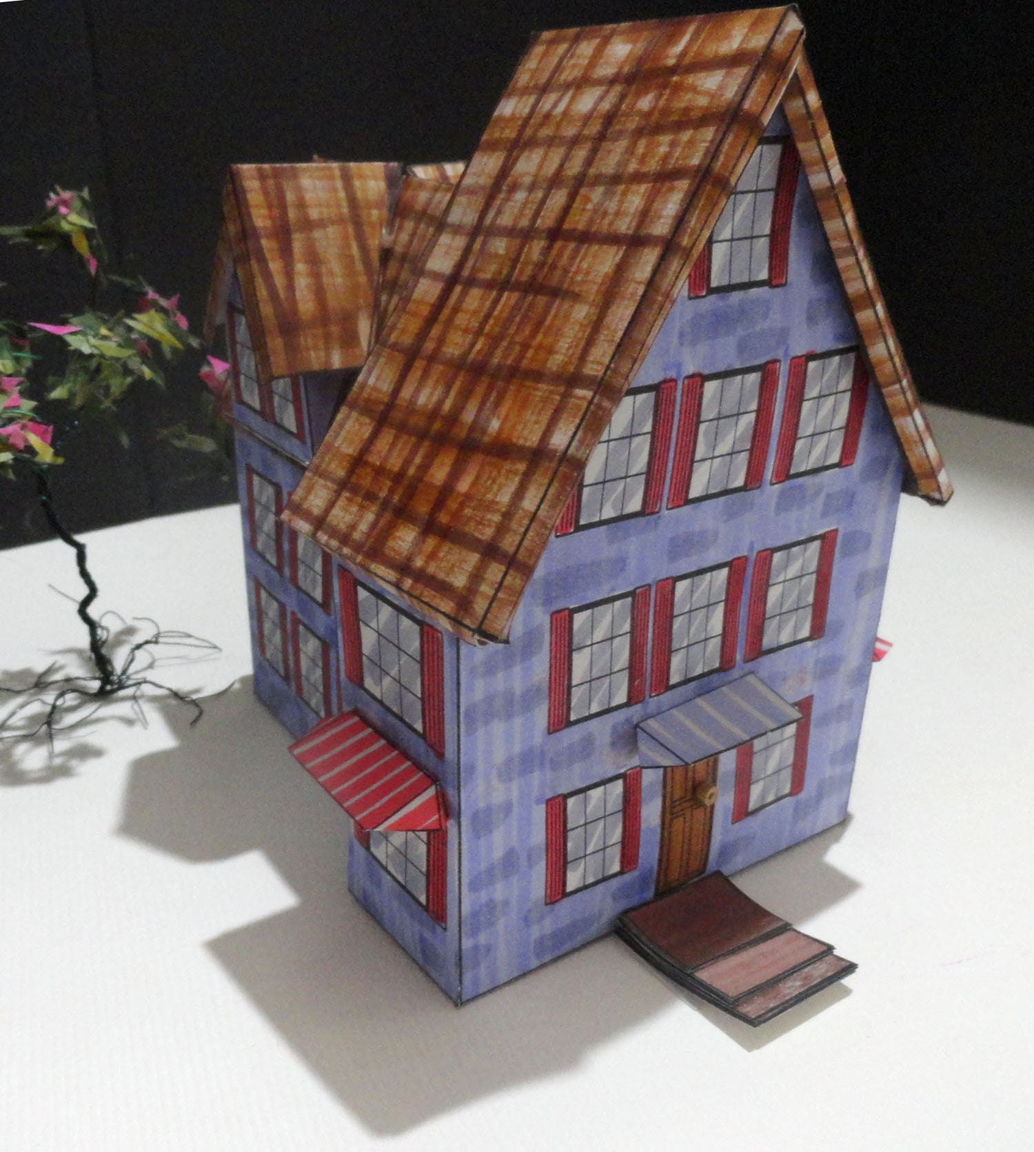 Massachusetts House Paper House Pattern and Instructions Digital ...