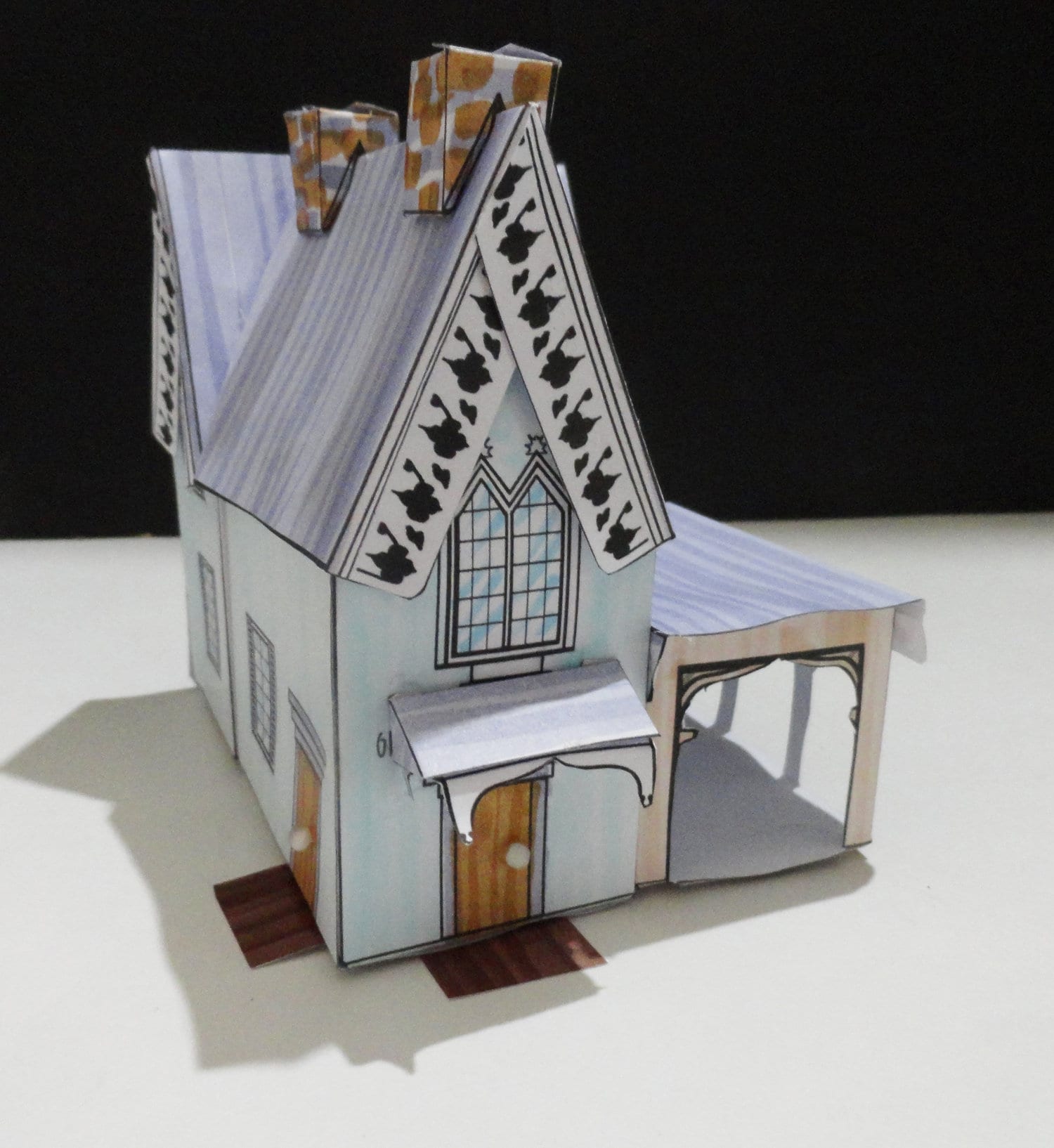 Michigan Victorian House Paper House Pattern and Instructions Digital ...