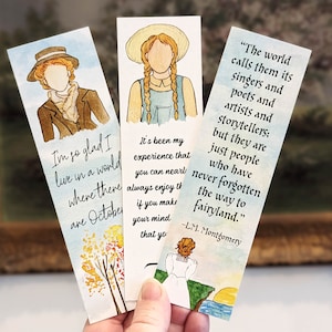 Anne of Green Gables Set of 3 Bookmarks (anne & L. M. Montgomery Quotes ...
