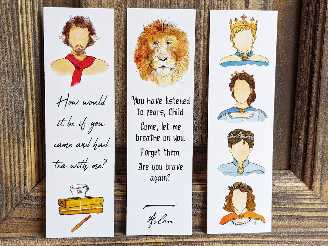 Narnia Set of 3 Bookmarks (the Lion, the Witch & the Wardrobe) - Etsy