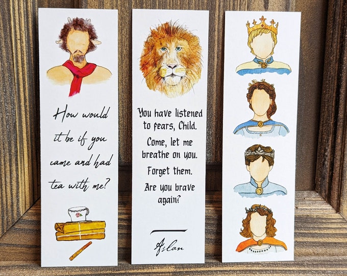 Narnia Set of 3 Bookmarks the Lion, the Witch & the Wardrobe - Etsy