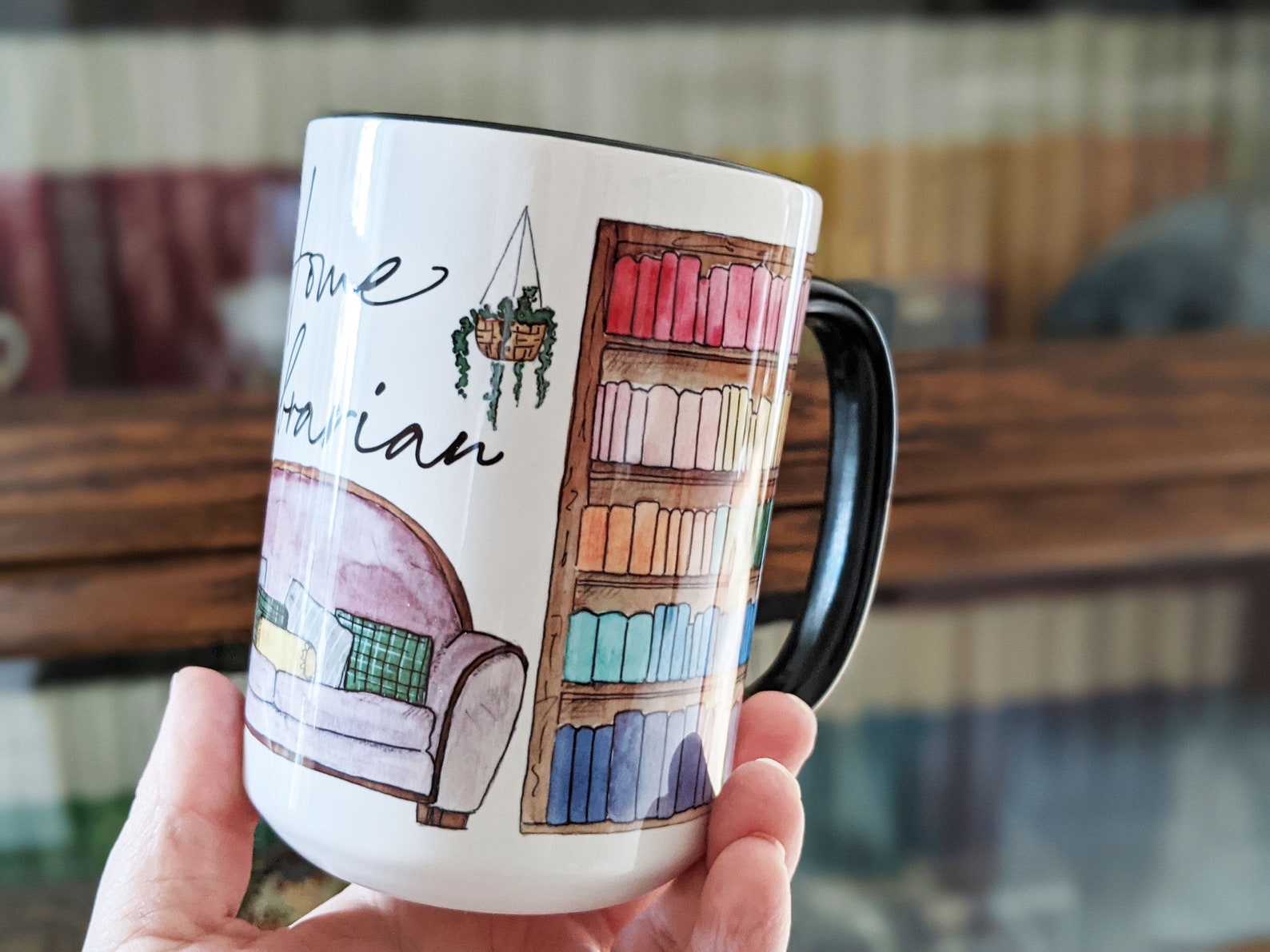 Home Librarian Mug large Size | Etsy