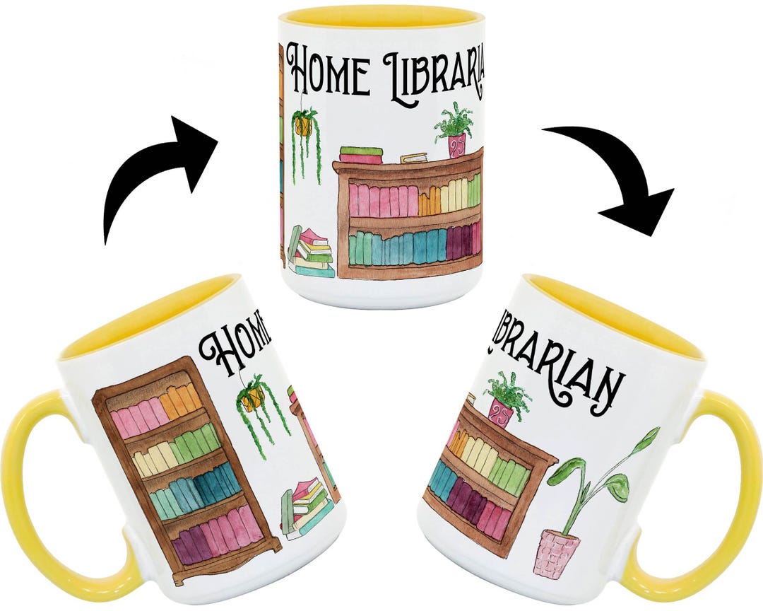 Home Librarian Mug (large Size) - Etsy