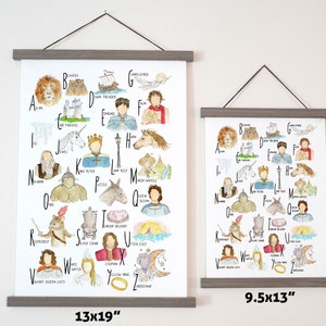 Chronicles of Narnia A-Z Watercolor Poster - Etsy