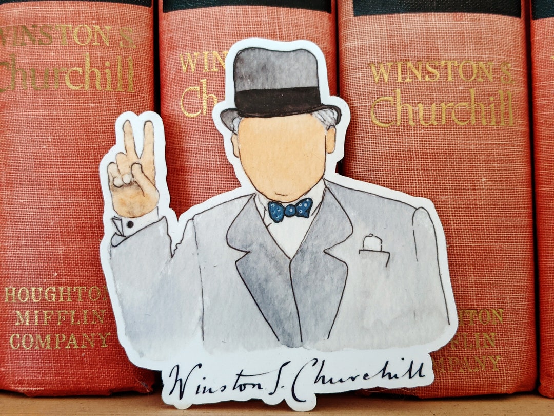 Winston Churchill Sticker waterproof - Etsy