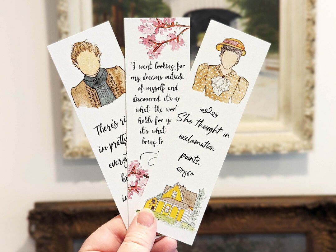 Anne of Green Gables Set of 3 Bookmarks (anne, Marilla & Rachel Lynde ...