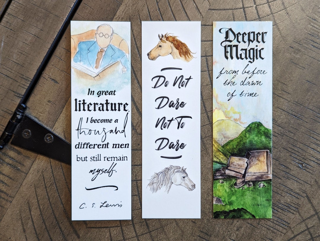 Narnia Set of 3 Bookmarks (the Horse and His Boy, Deeper Magic, C. S ...