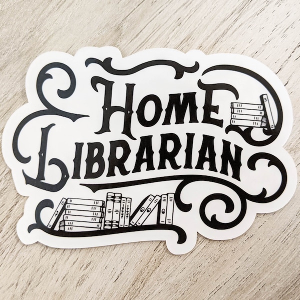 Librarian Sticker - Etsy