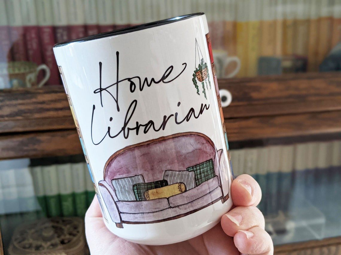 Home Librarian Mug large Size | Etsy
