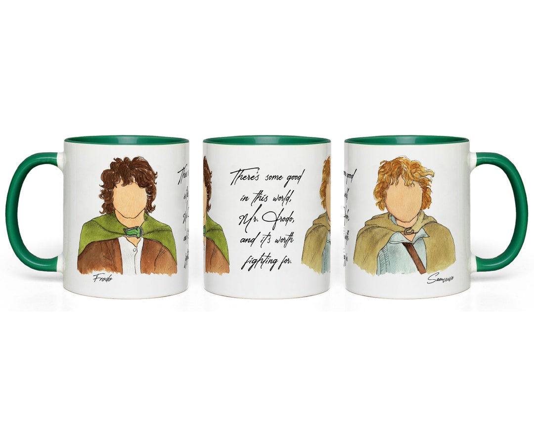 Frodo Baggings & Sam Gamgee Coffee Mug From the Lord of the Rings ...