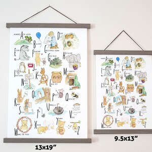 Winnie-the-pooh Watercolor Alphabet Child's Nursery Room - Etsy