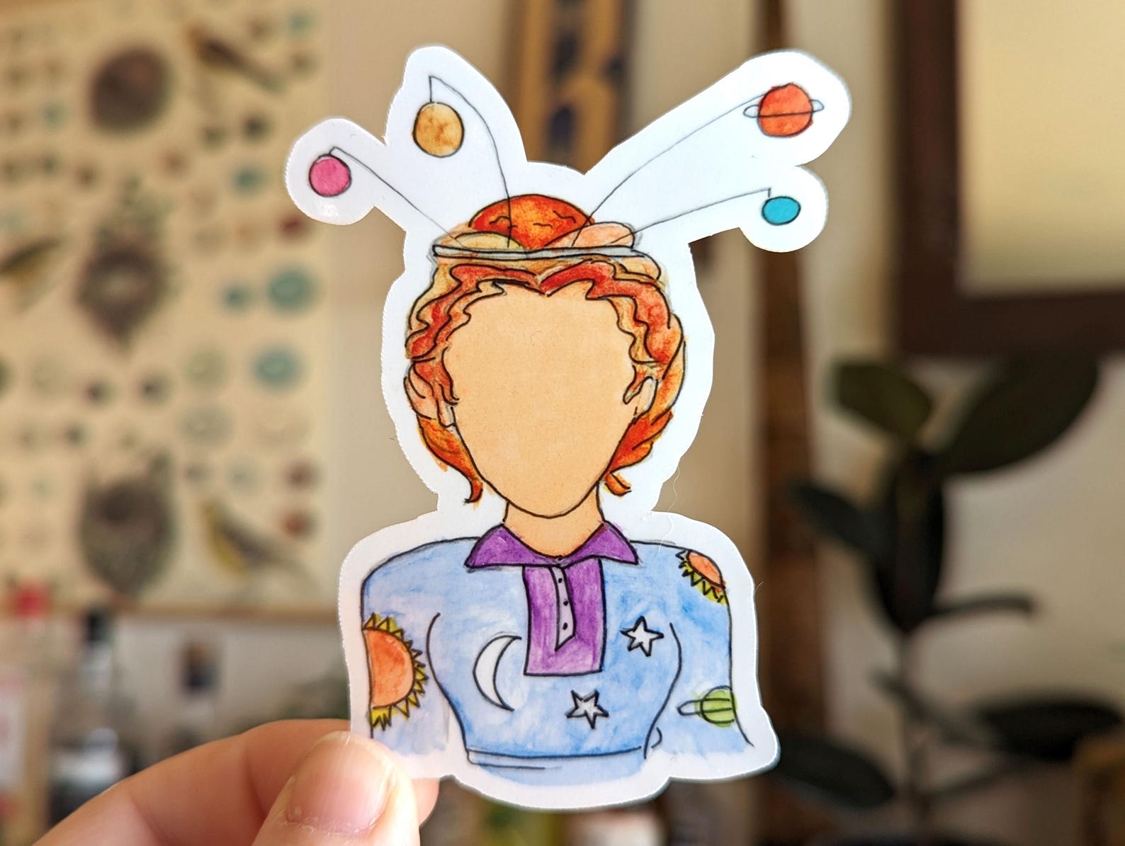 Ms. Frizzle Magic School Bus Sticker - Etsy