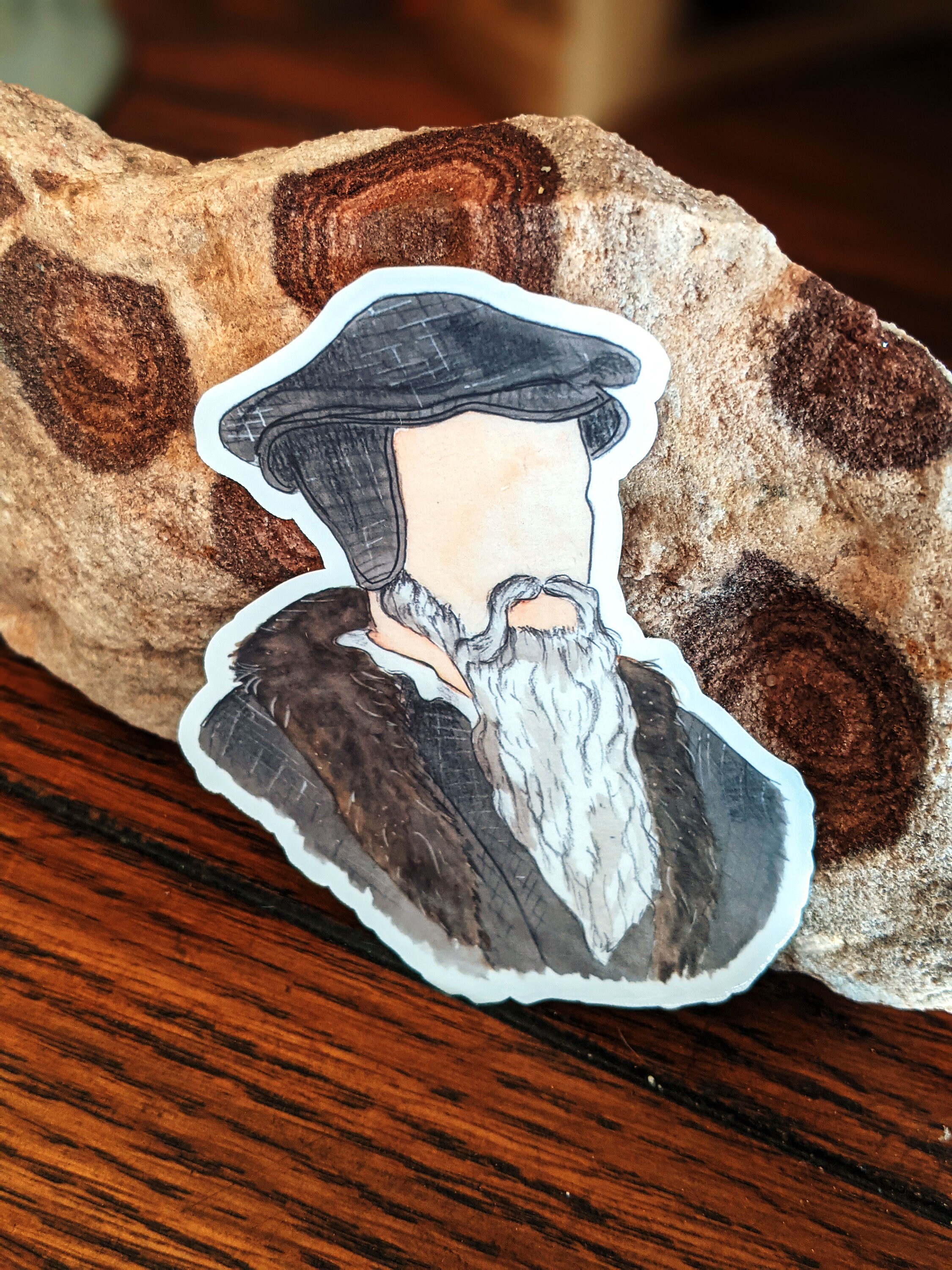 John Calvin Sticker (waterproof) - Etsy