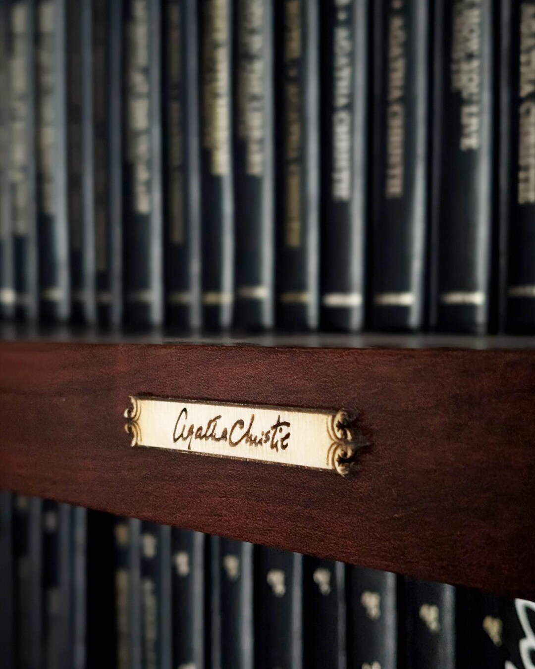 Bookshelf Author Tags (wood) - Etsy