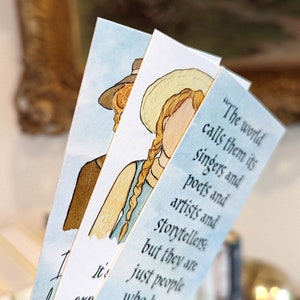 Anne of Green Gables Set of 3 Bookmarks (anne & L. M. Montgomery Quotes ...