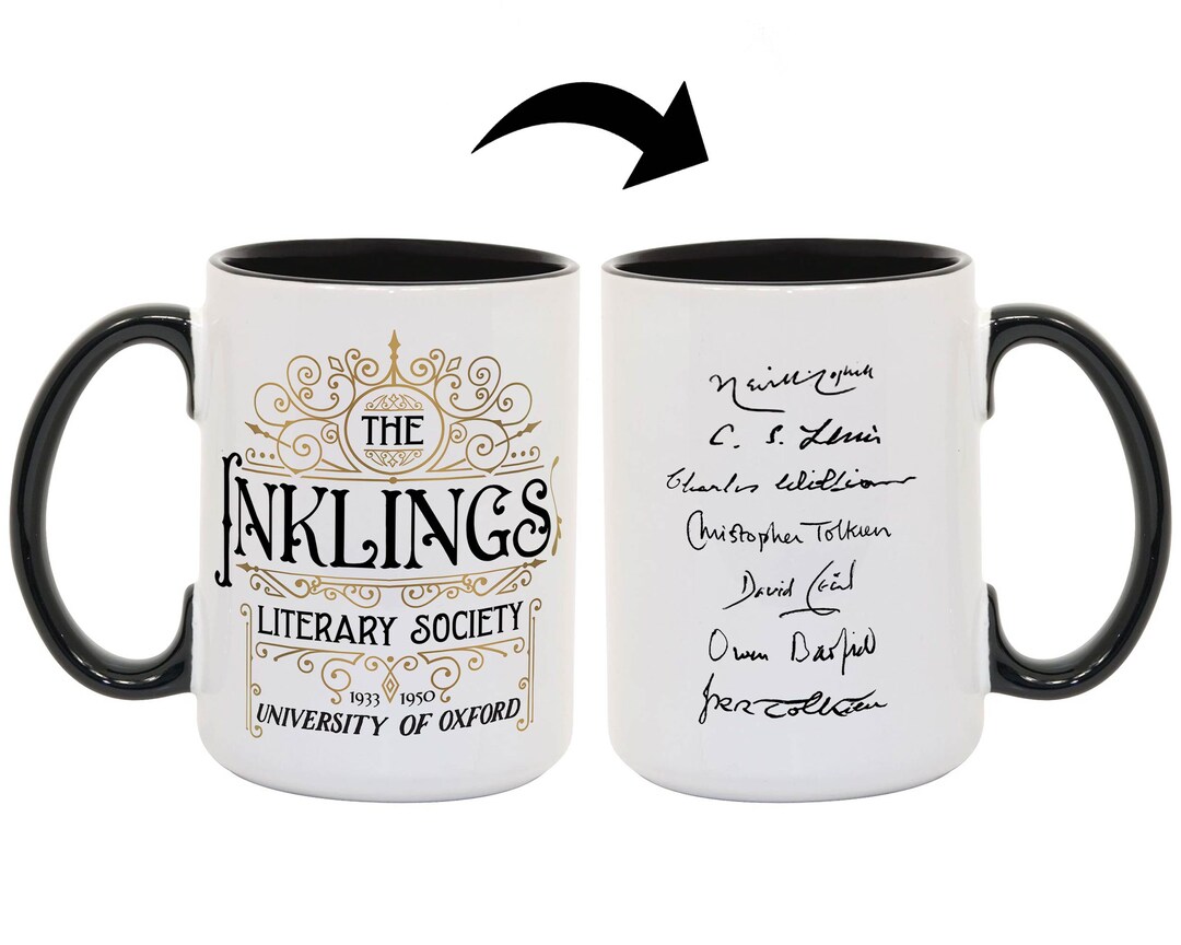 The Inklings Coffee Mug large Size Incl. CS Lewis and JRR Tolkien - Etsy