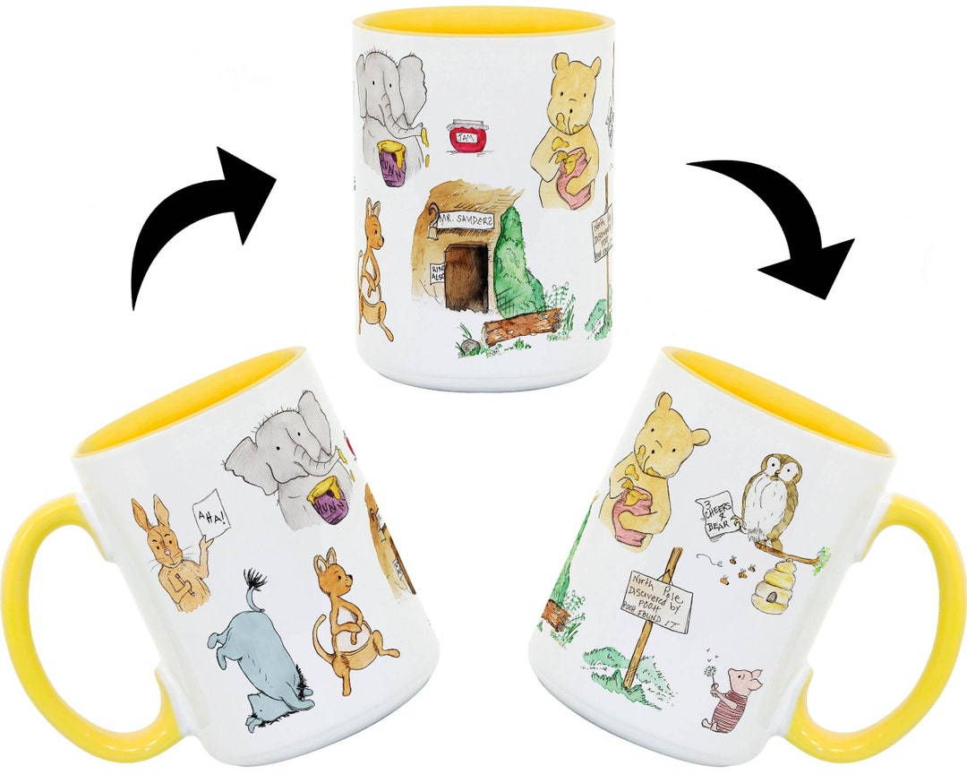 Classic Winnie-the-pooh Collage Coffee Mug (large Size) - Etsy