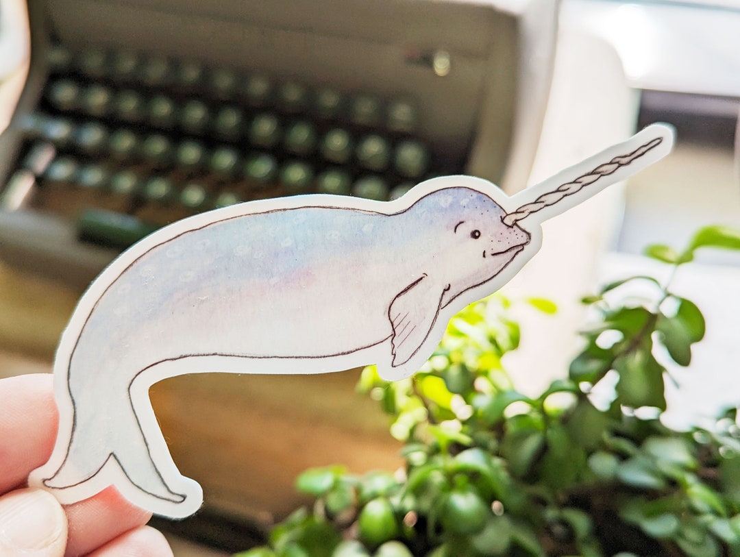 Narwhal Sticker Waterproof - Etsy
