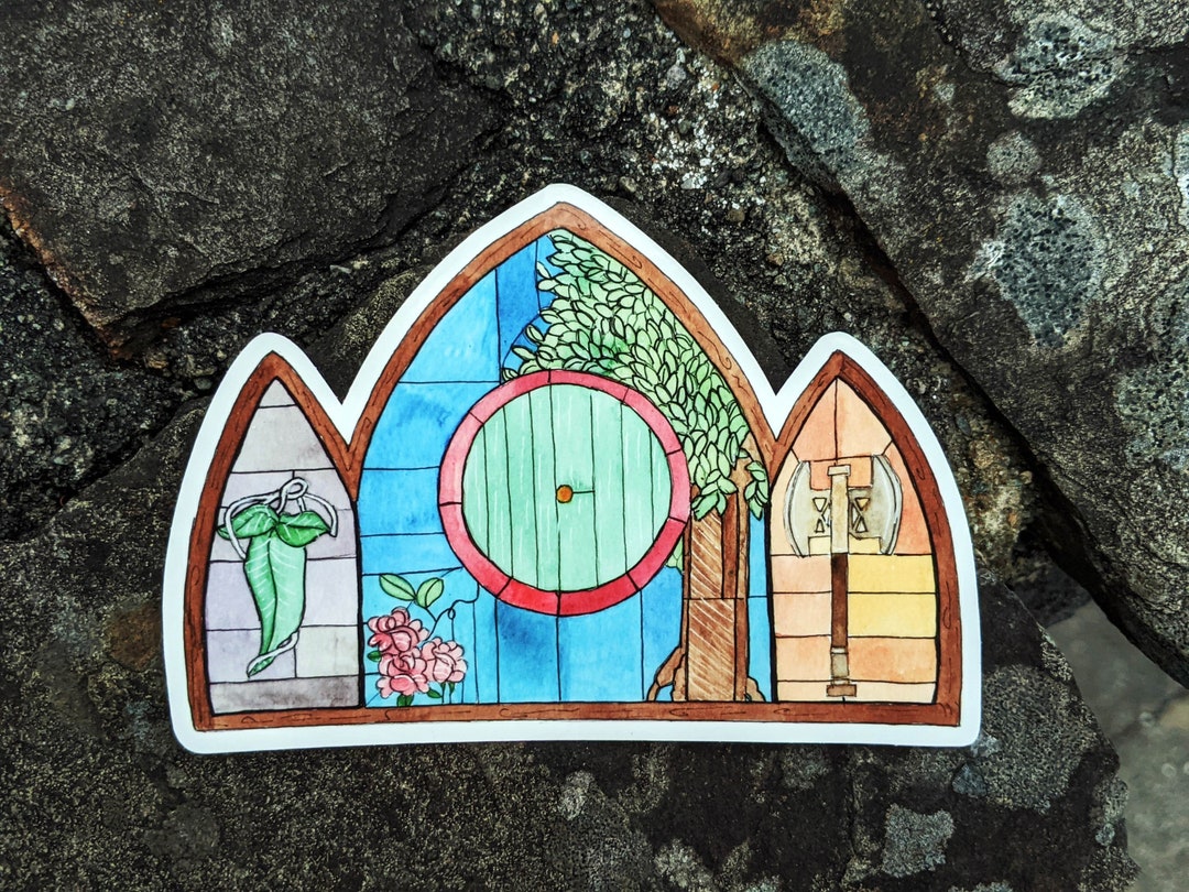 Lord of the Rings Inspired Stained Glass Window Sticker (waterproof) - Etsy