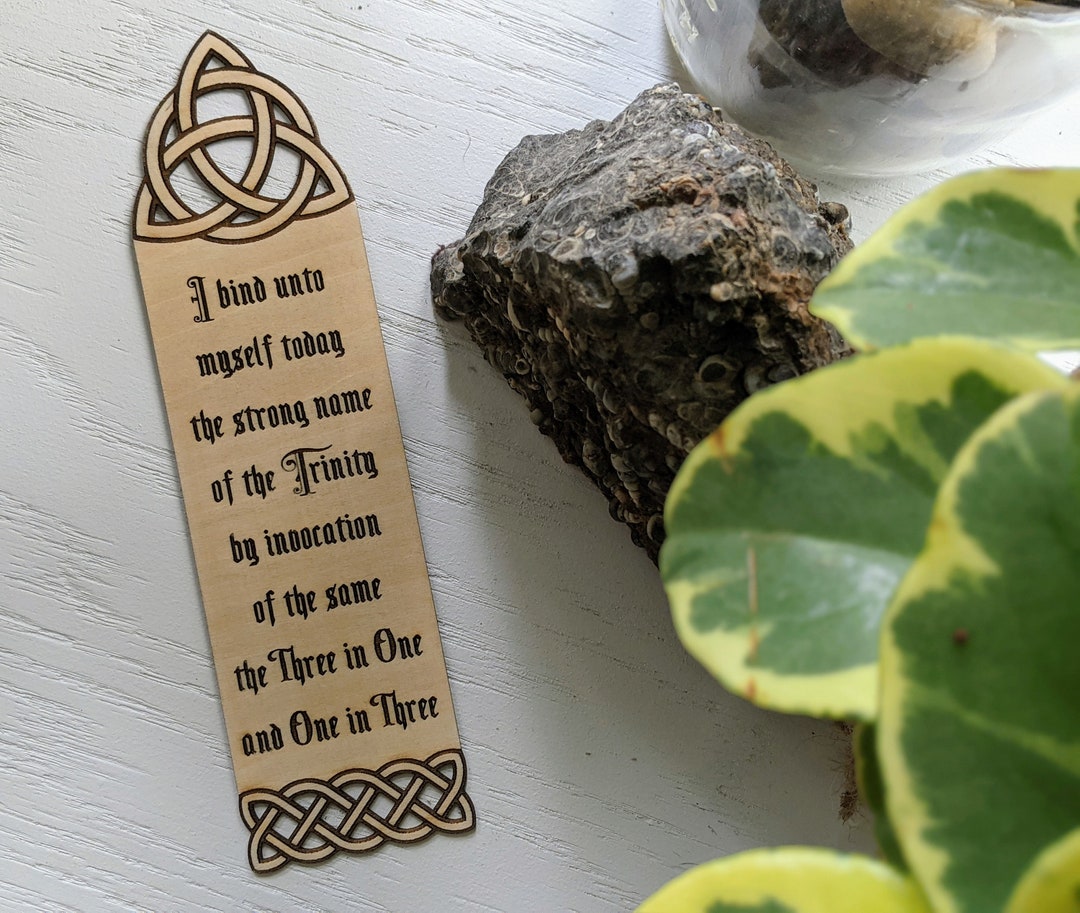 St. Patrick's Breastplate Hymn Irish Wooden Bookmark - Etsy