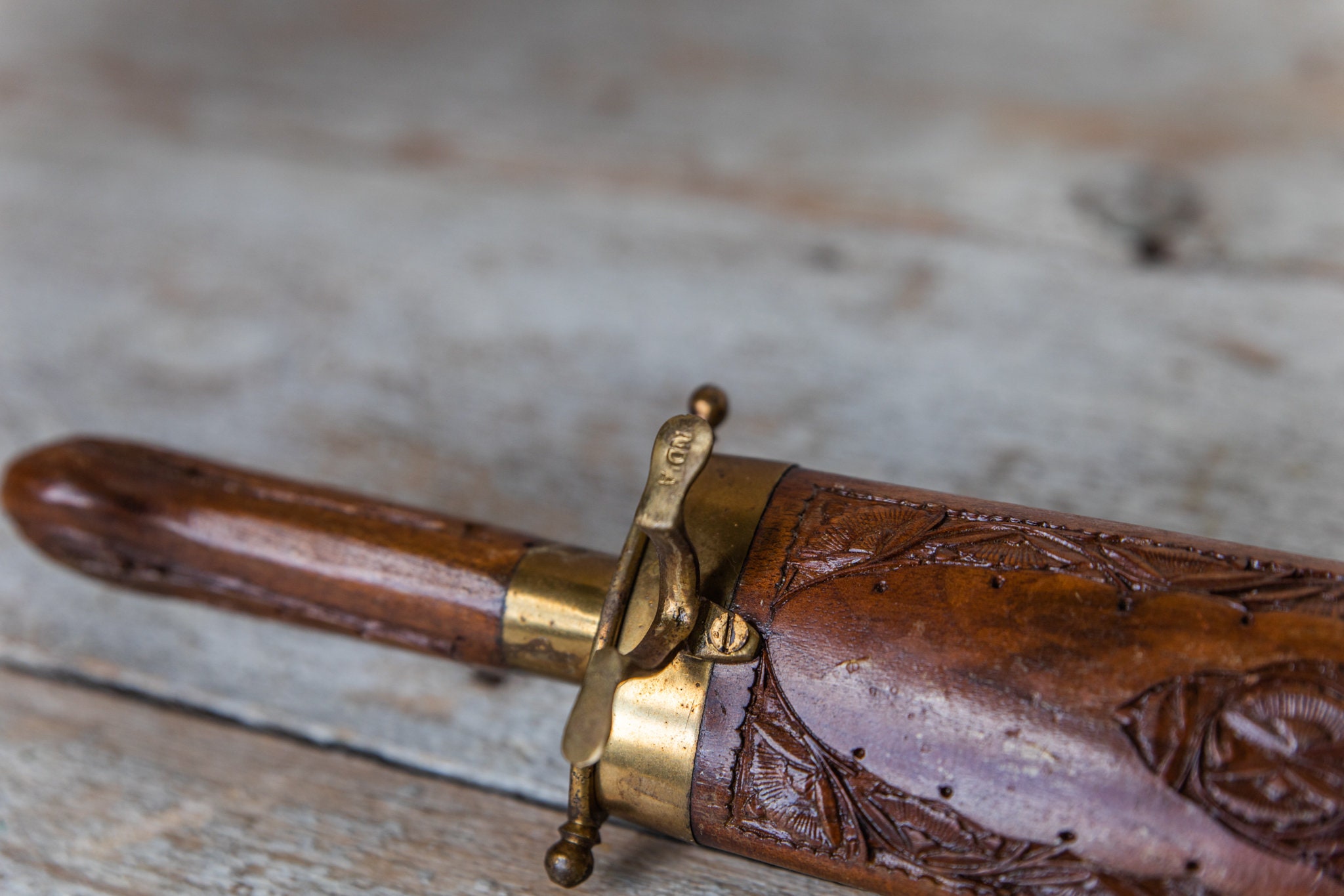 Vintage Hand Carved Wood Indian Carving Set - Etsy
