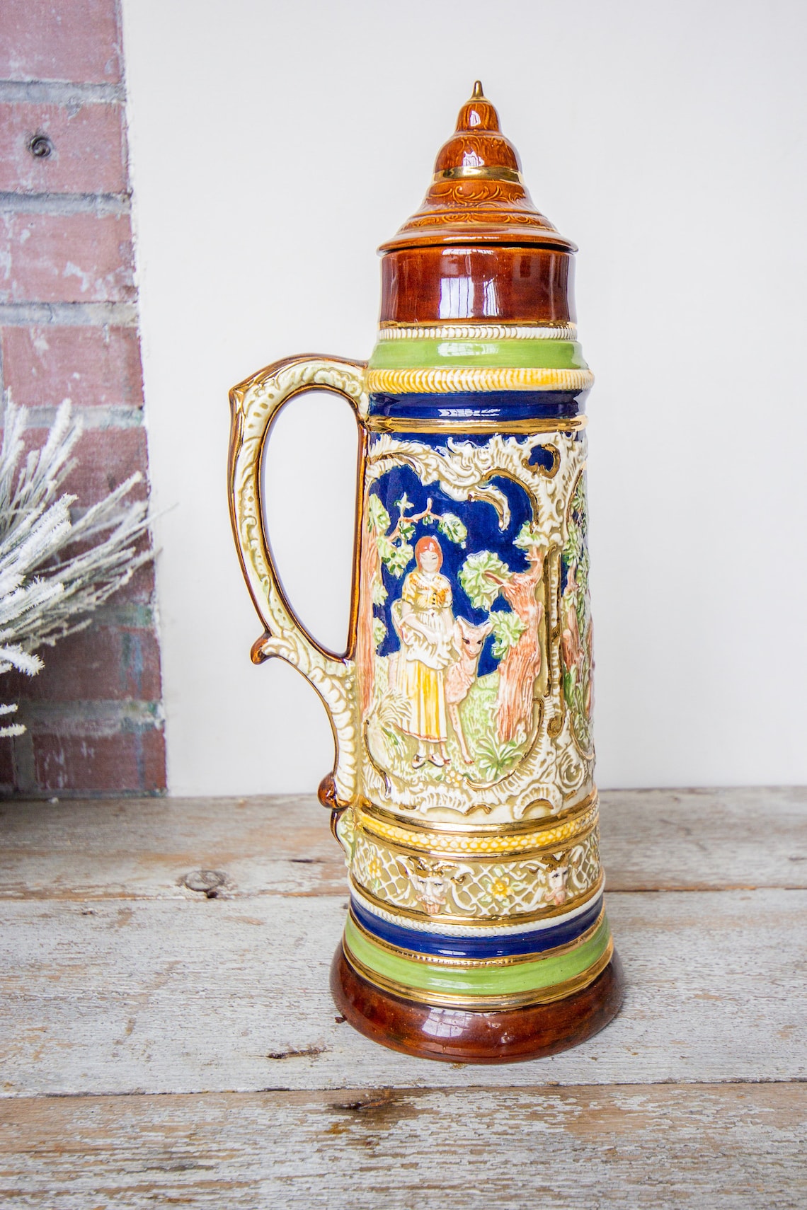 Hand Painted Ceramic Extra Tall Large German Beer Stein - Etsy