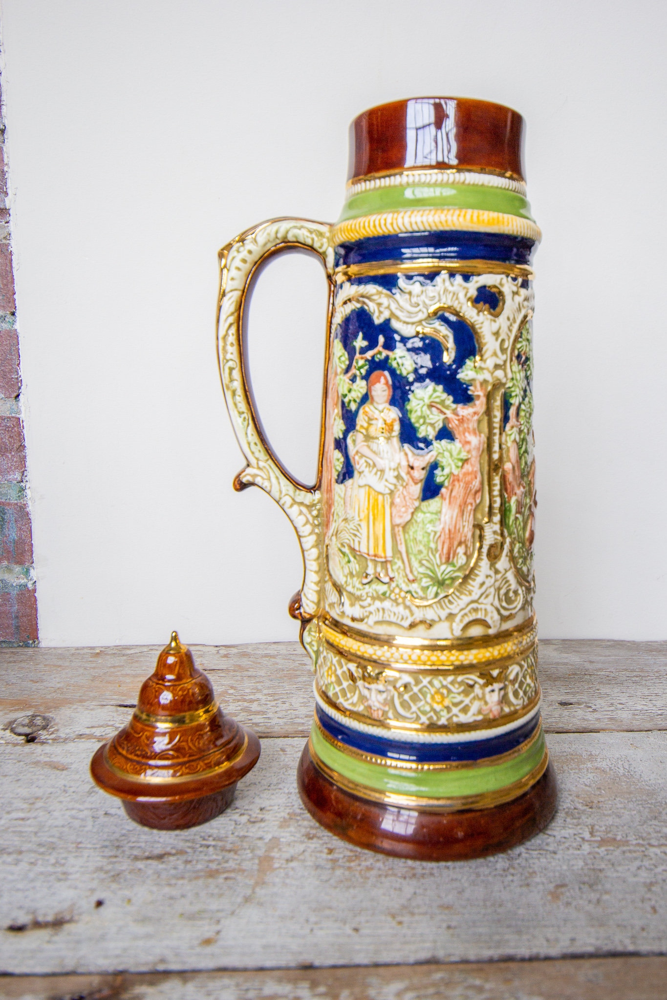 Hand Painted Ceramic Extra Tall Large German Beer Stein! - Etsy