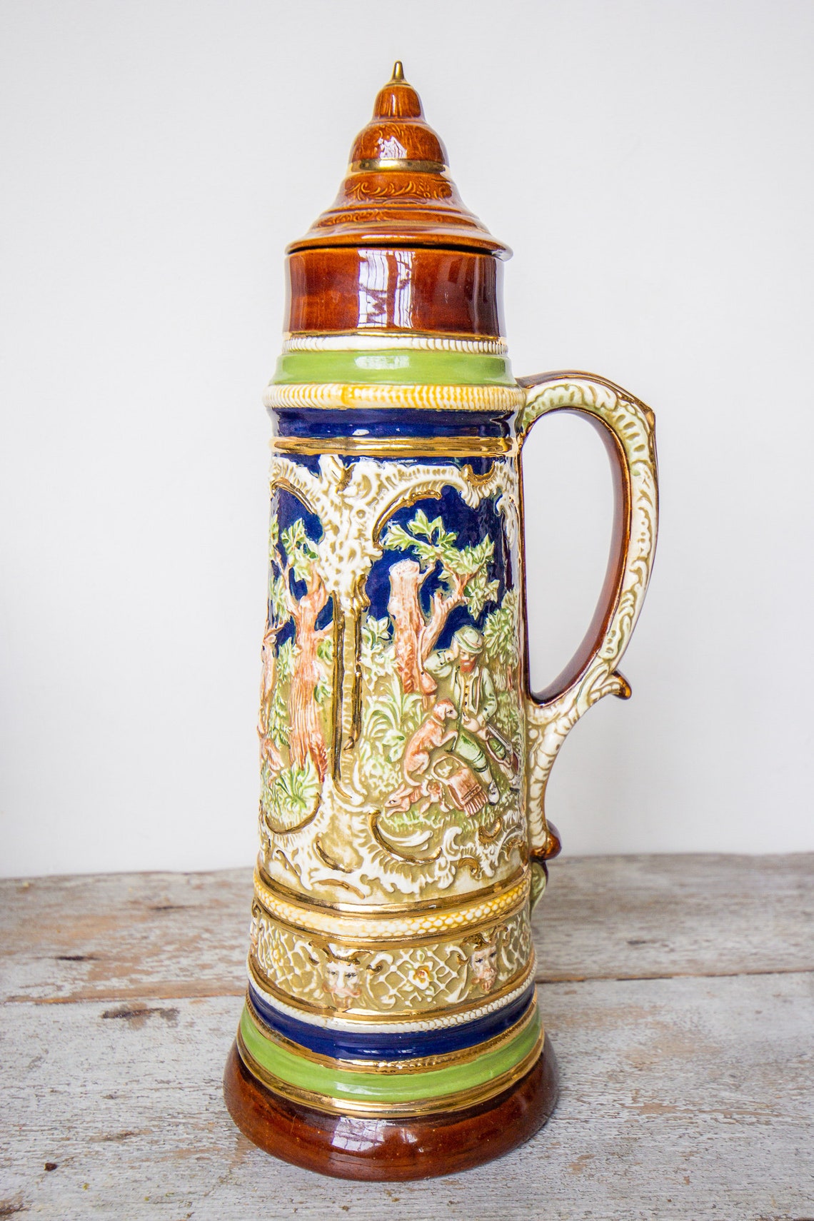 Hand Painted Ceramic Extra Tall Large German Beer Stein! - Etsy