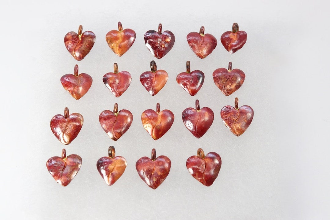 Heart, Copper Pendants, Heart Pendant, Handmade Copper, Geometric ...