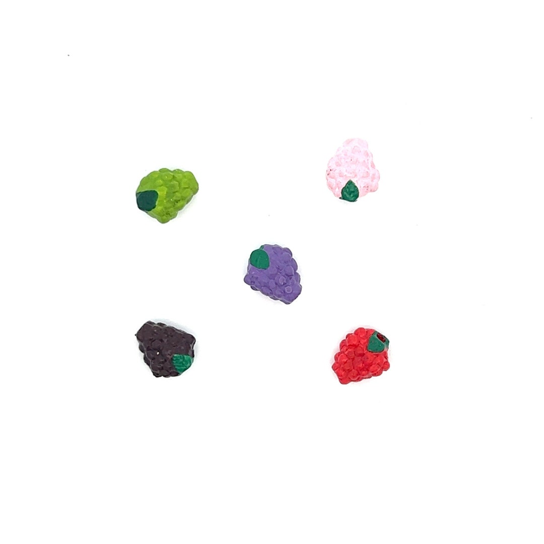 Tiny Qty 5 Grapes Peruvian Ceramic Hand Painted Beads, Bunch of Grapes ...