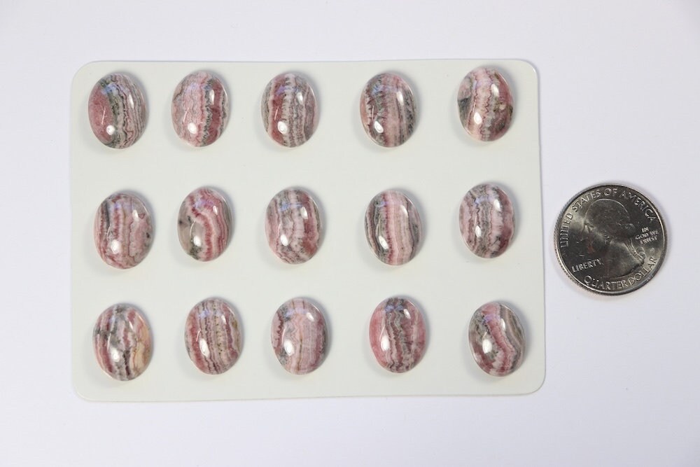 Rhodochrosite, Gemstone, Pink, Oval Shaped, Pink Stone, Pink Cabochon ...