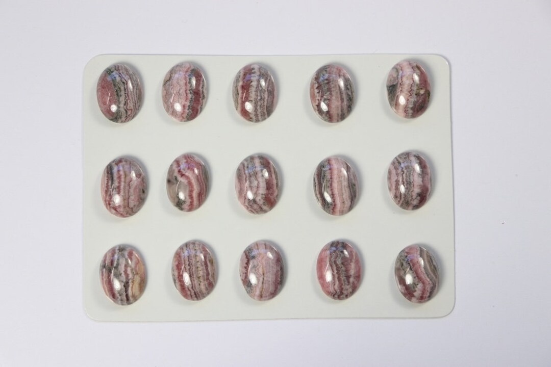 Rhodochrosite, Gemstone, Pink, Oval Shaped, Pink Stone, Pink Cabochon ...