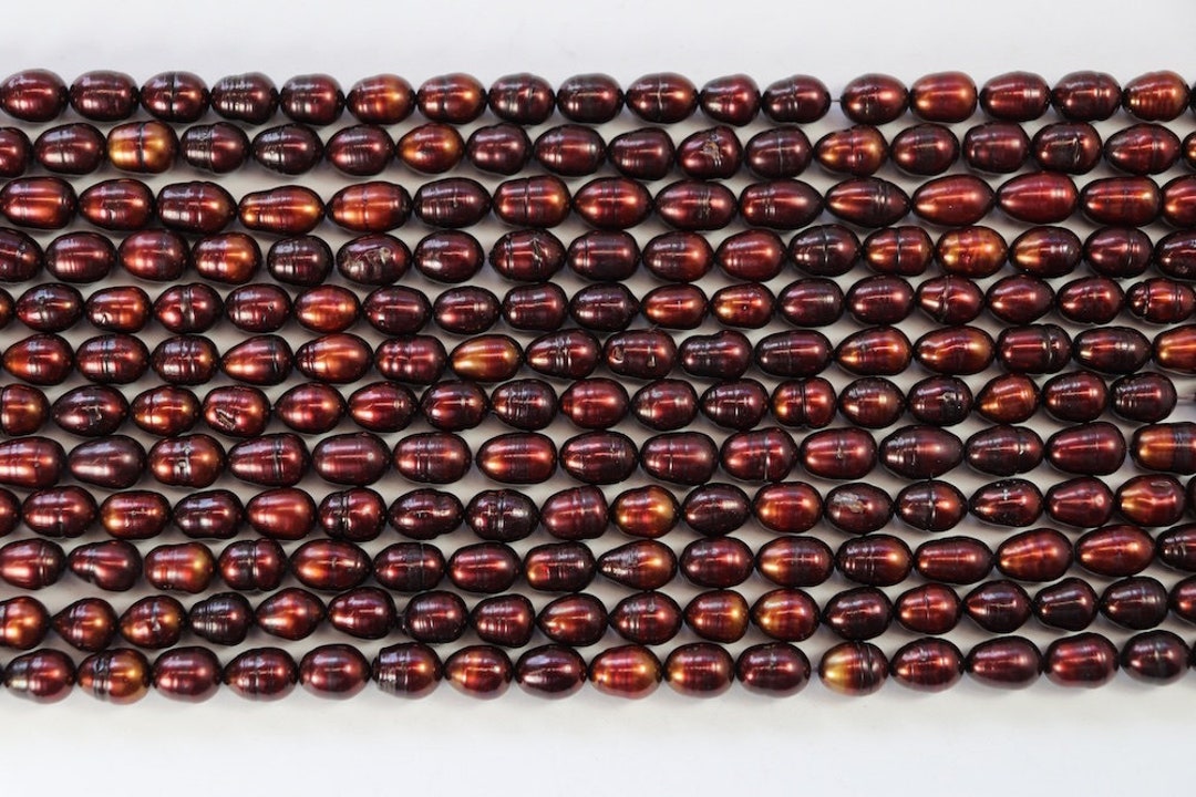 Freshwater Pearls, Brown Pearls, Bronze Pearls, Potato Shape, Dyed ...