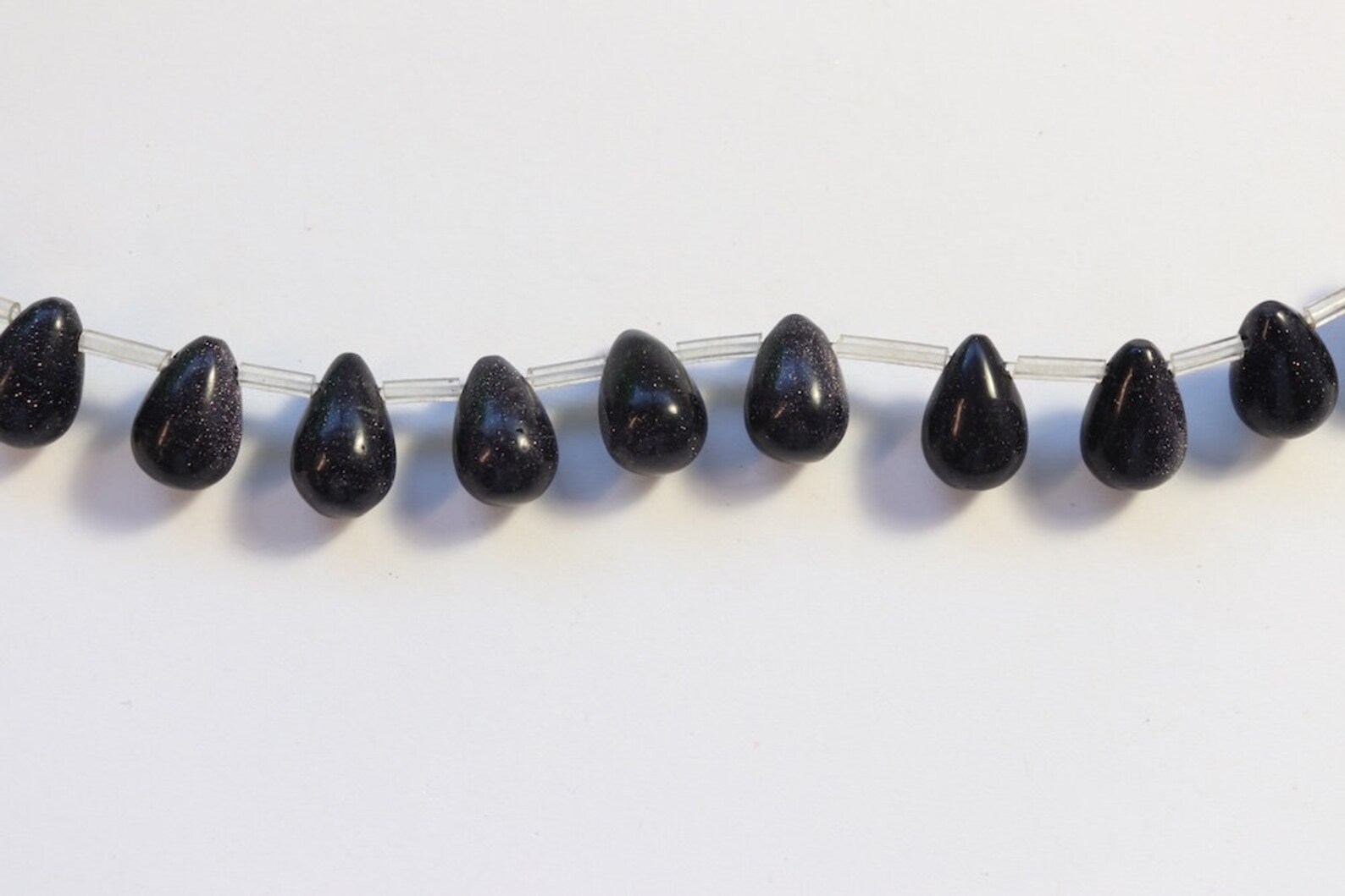 Sandstone Gemstone Blue Drop Beads Teardrop Shaped Blue - Etsy