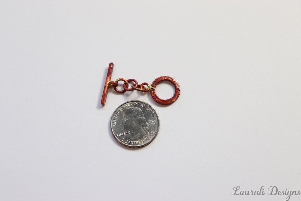 Round Copper Toggle, Round Copper, Handmade Copper, Geometric, Assorted ...