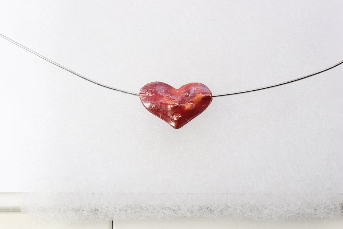 Heart, Copper Pendants, Heart Pendant, Handmade Copper, Geometric ...