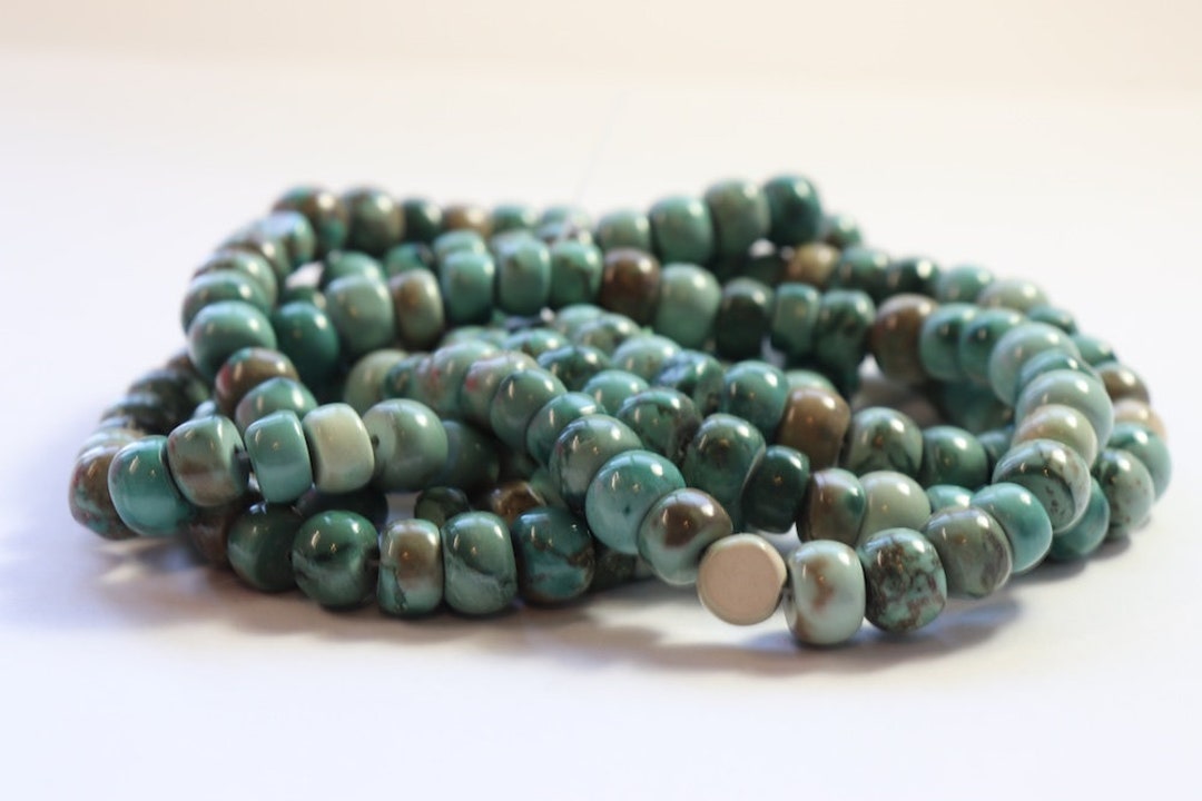 Gemstone, Green Gemstone, Round Shaped Beads, Light Green, Marbled ...