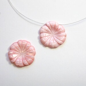 Stone Pendants, Flower, Shell, Pink Flowers, Mother of Pearl, Flower ...