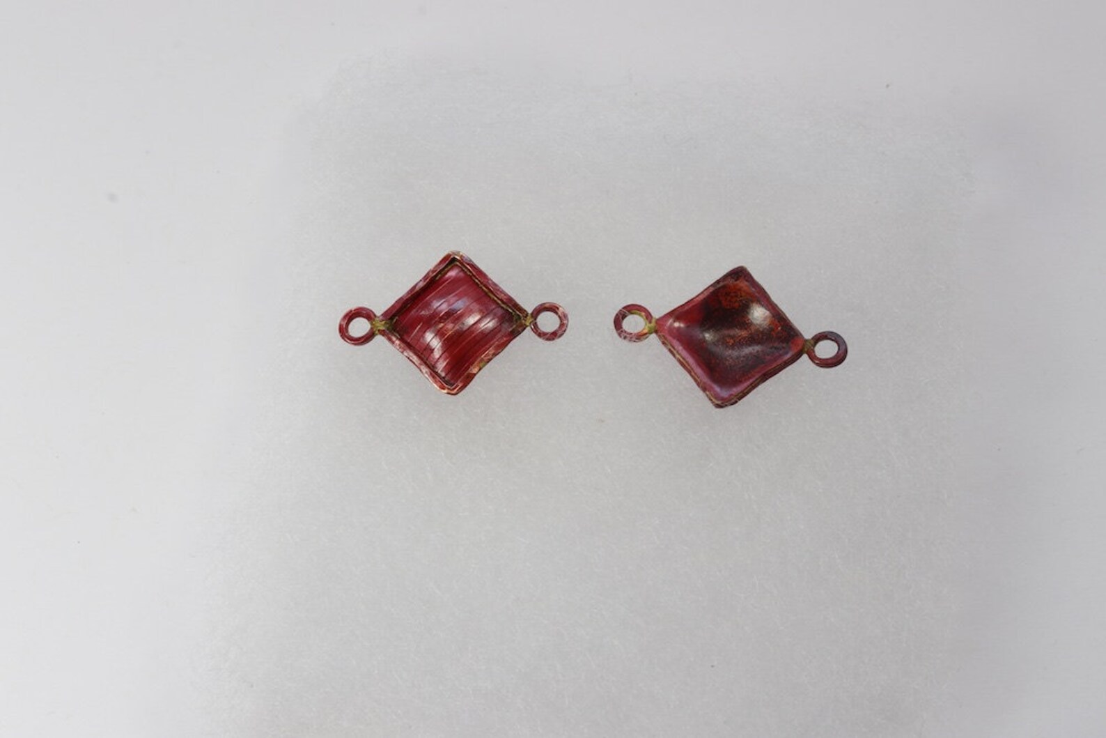 Square Textured Copper Connector, Square Shaped Copper, Handmade Copper ...