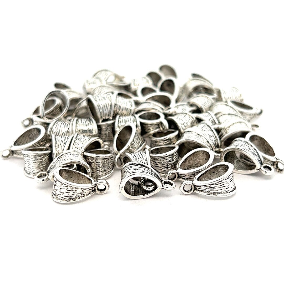 Textured Pewter Bail Pendant, Wholesale Lot, Qty 10 or Qty 50, Necklace ...